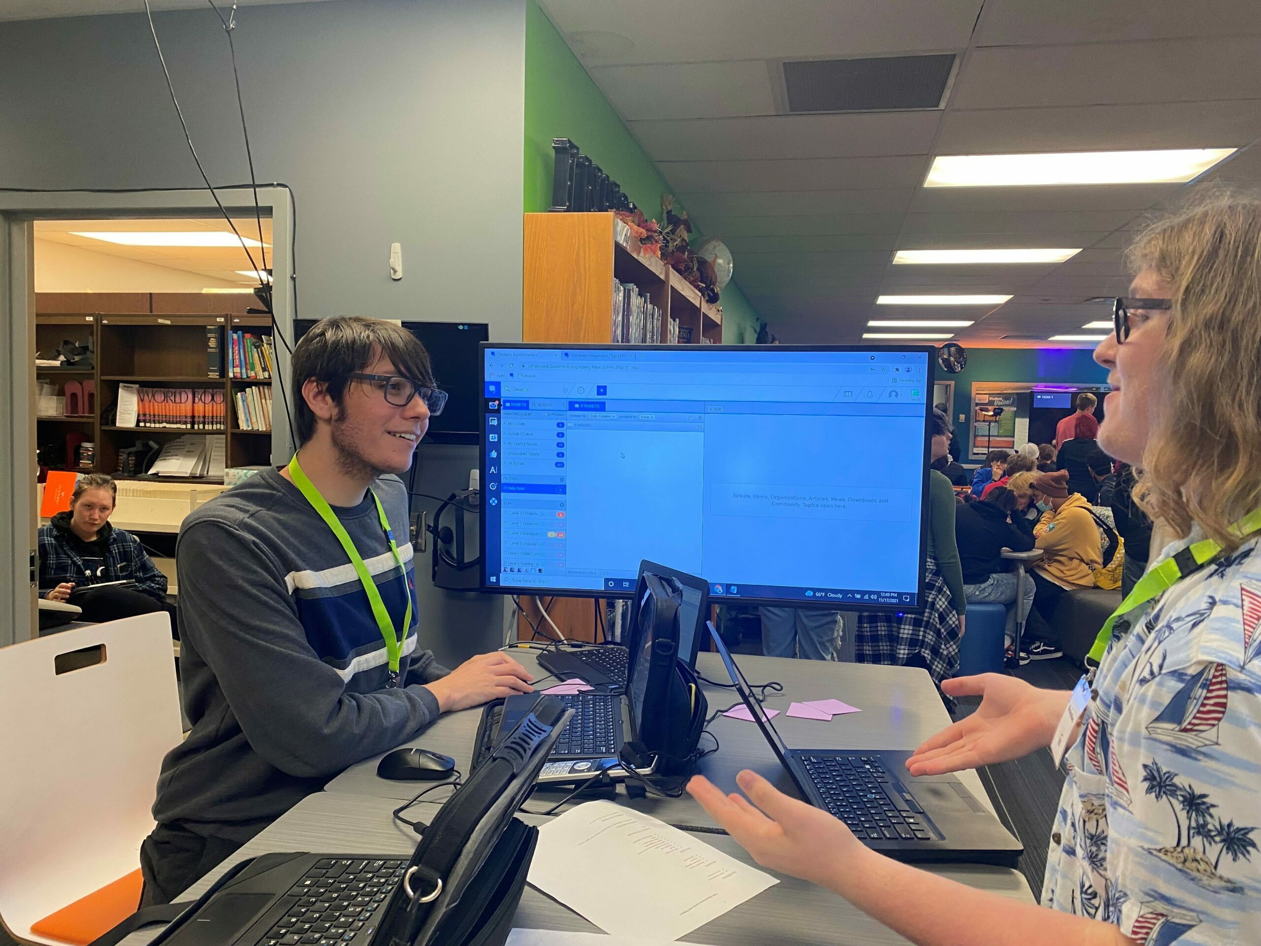 Information Technology students assisting IT Helpdesk - Butler Tech