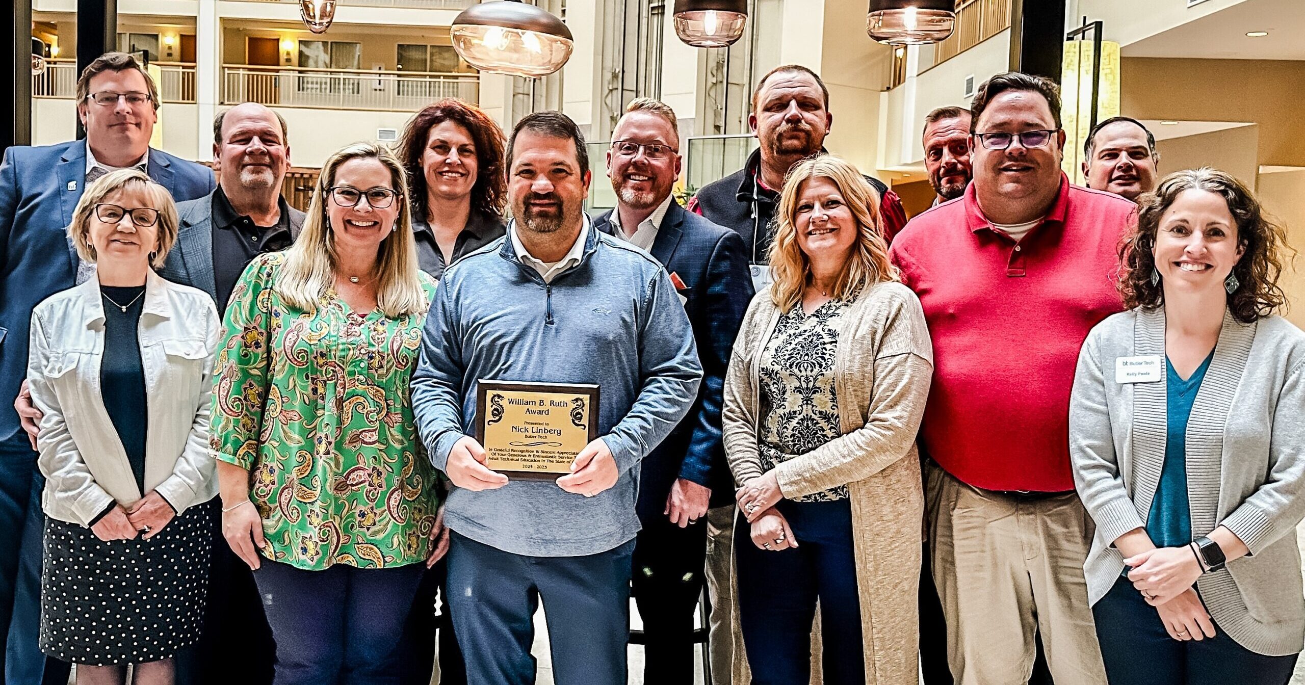 Nick Linberg Honored with Bill Ruth Award for Excellence - Butler Tech